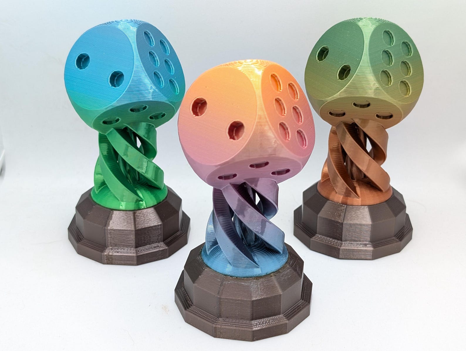 D6 Dice Trophy Ornament Board Game Accessories Winner 1st Player (city ...