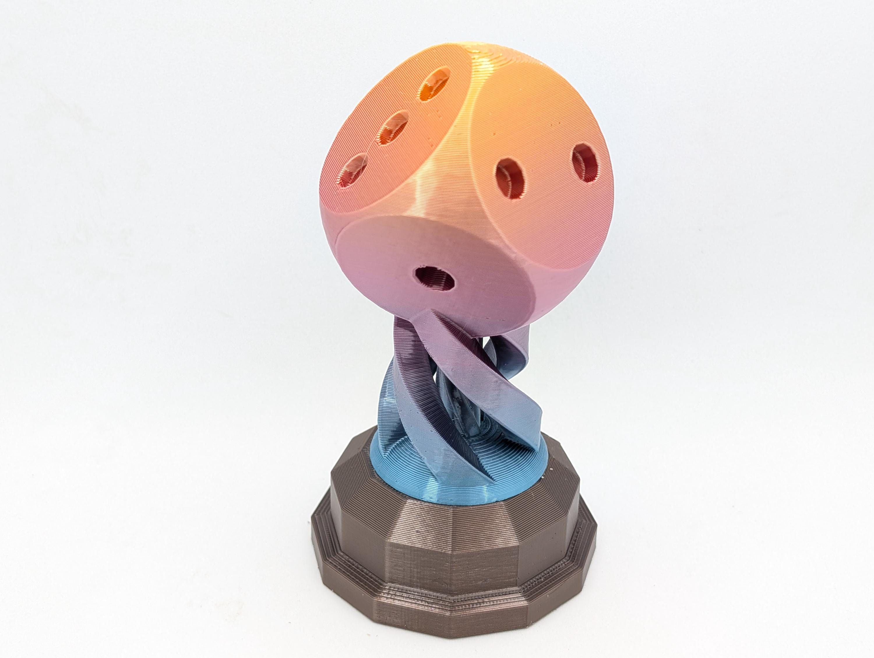 D6 Dice Trophy Ornament Board Game Accessories Winner 1st Player (city ...