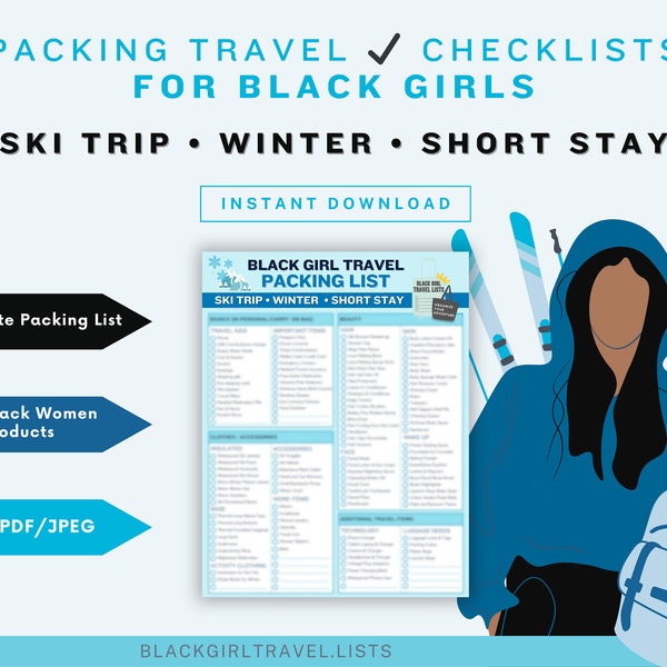 Black Girl Packing List - Etsy