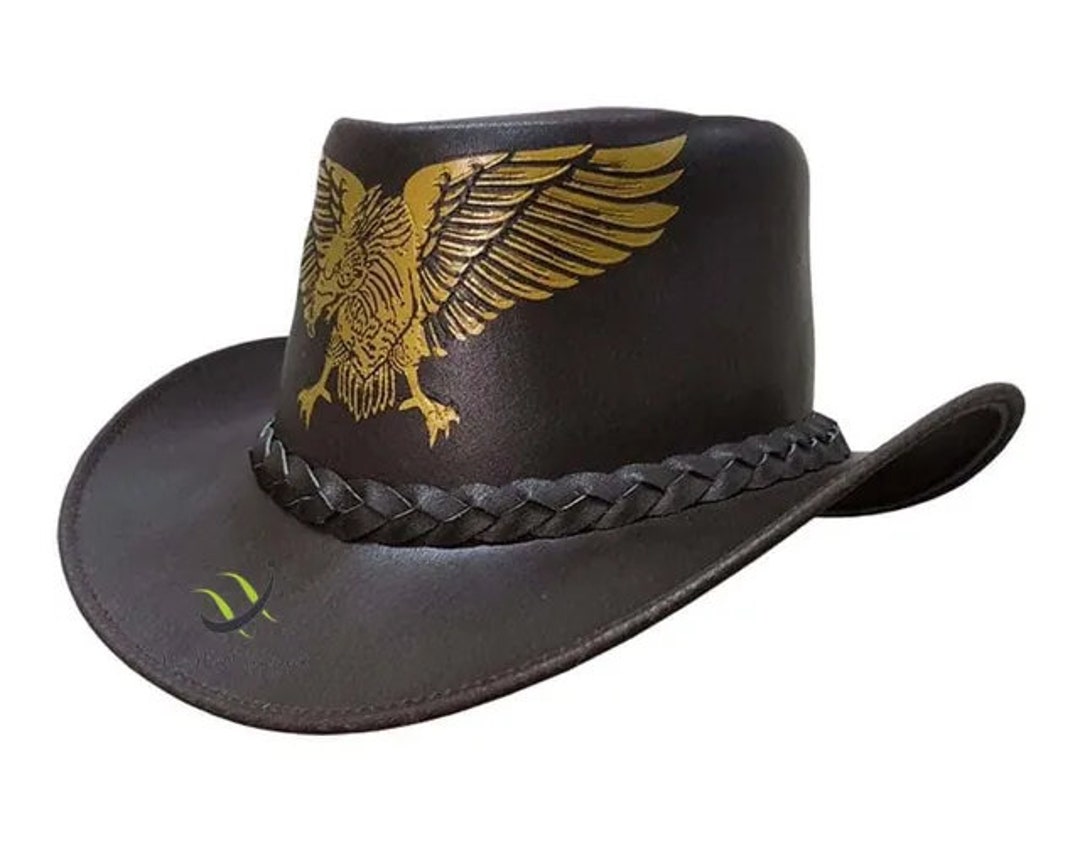 Custom Cowboy Hat Handmade With 100% Cowhide Leather New With Tags - Etsy