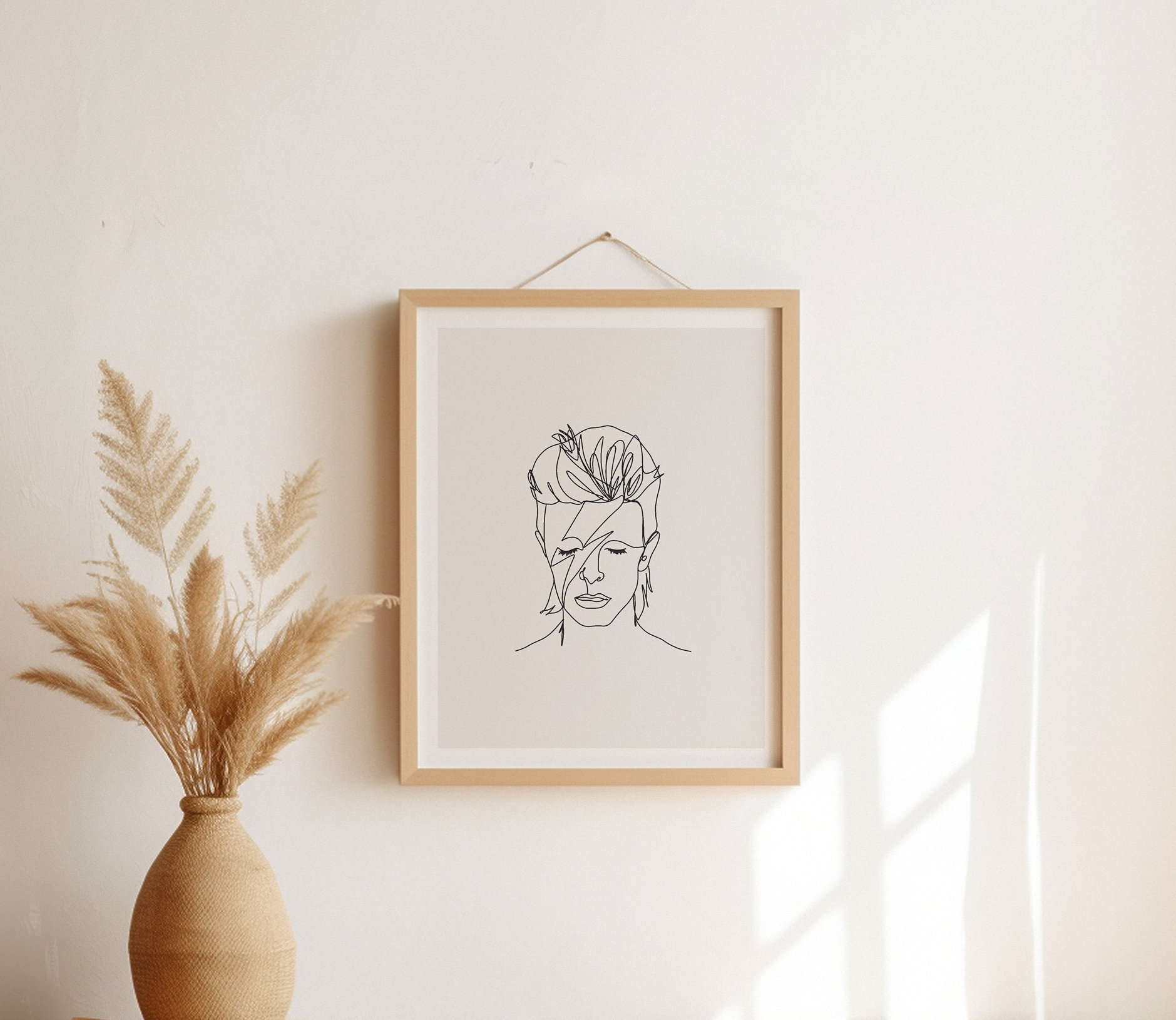 David Bowie Line Art | Music Art | Modern Printable Wall Art ...