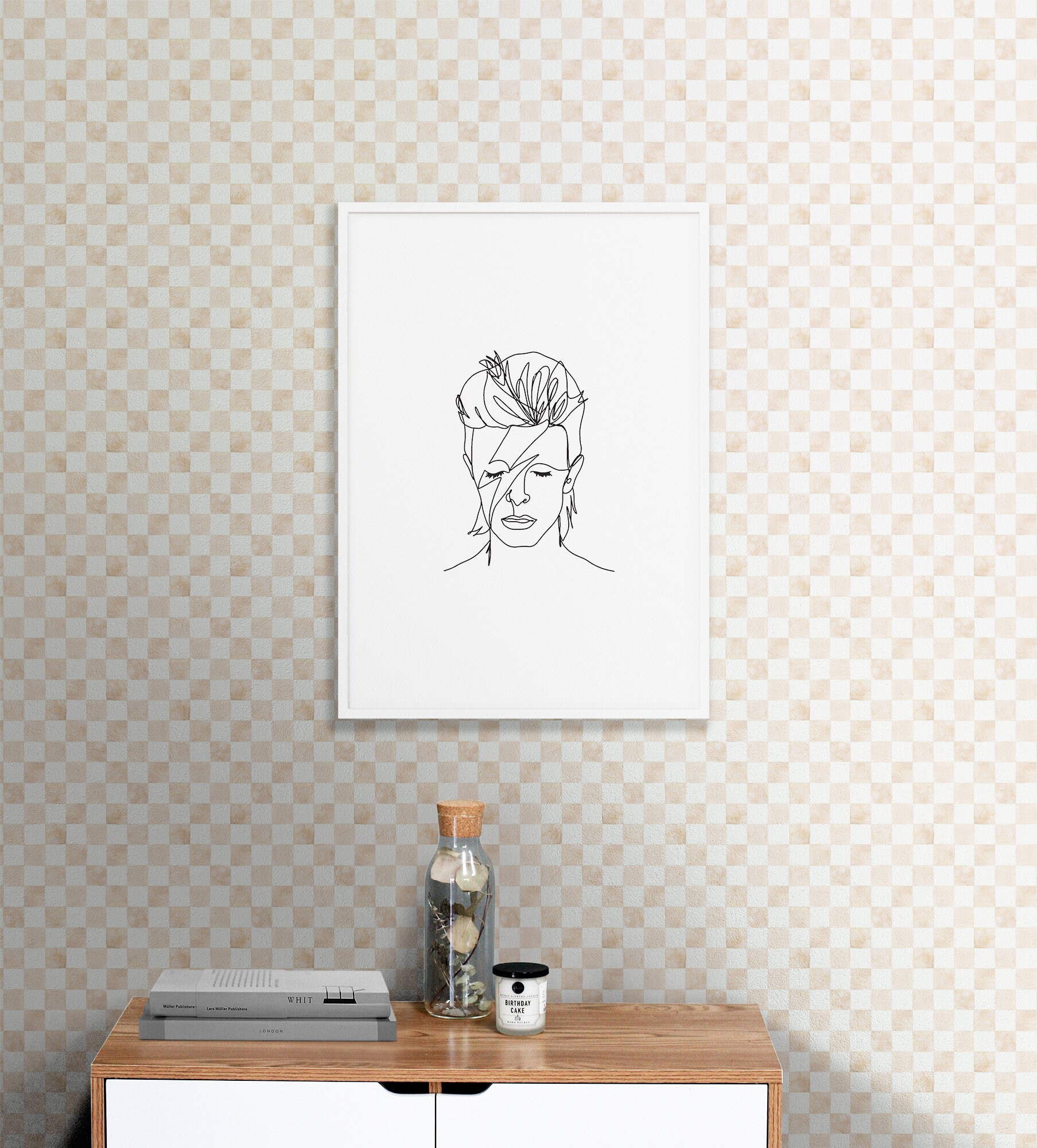 David Bowie Line Art | Music Art | Modern Printable Wall Art ...