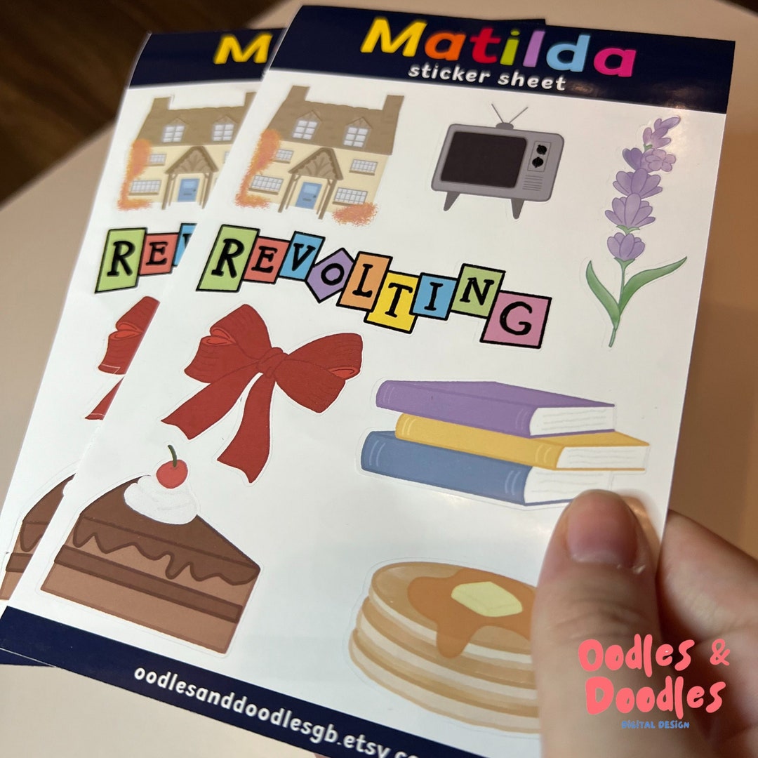 Matilda Inspired Sticker Sheet | Musical-themed Gift | Stickers ...