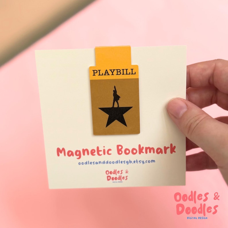 Hamilton Inspired Magnetic Bookmark: Musical Theatre Gift - Etsy