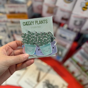 Cheeky Plants Sticker Pack Cute Stickers Kindle Stickers - Etsy