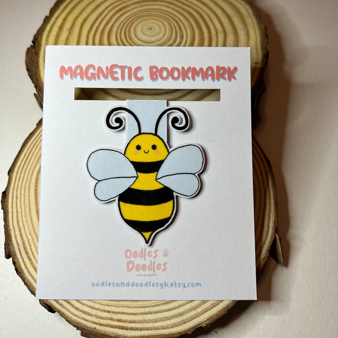 Bumble Bee Magnetic Bookmark Page Marker Bookmark Bumble Bee Cute Bookmark - Etsy