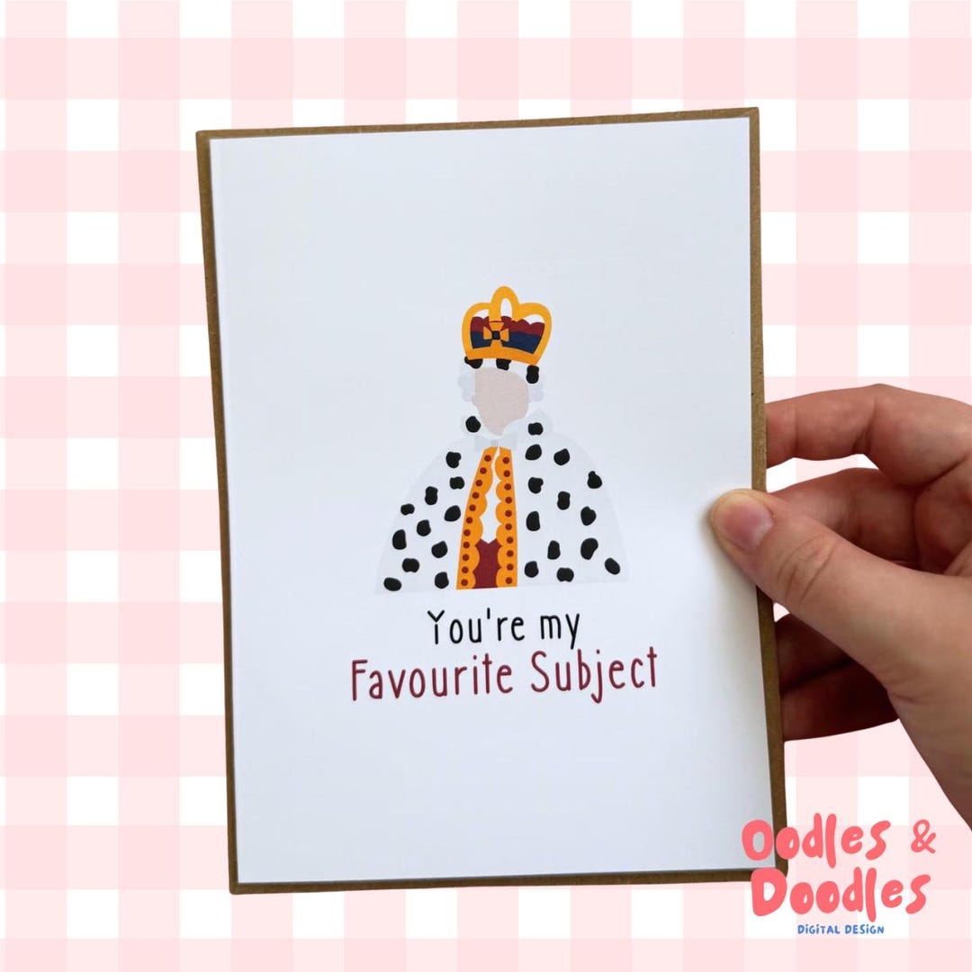 Hamilton Musical Greeting Card: 'you're My Favourite Subject' - Etsy