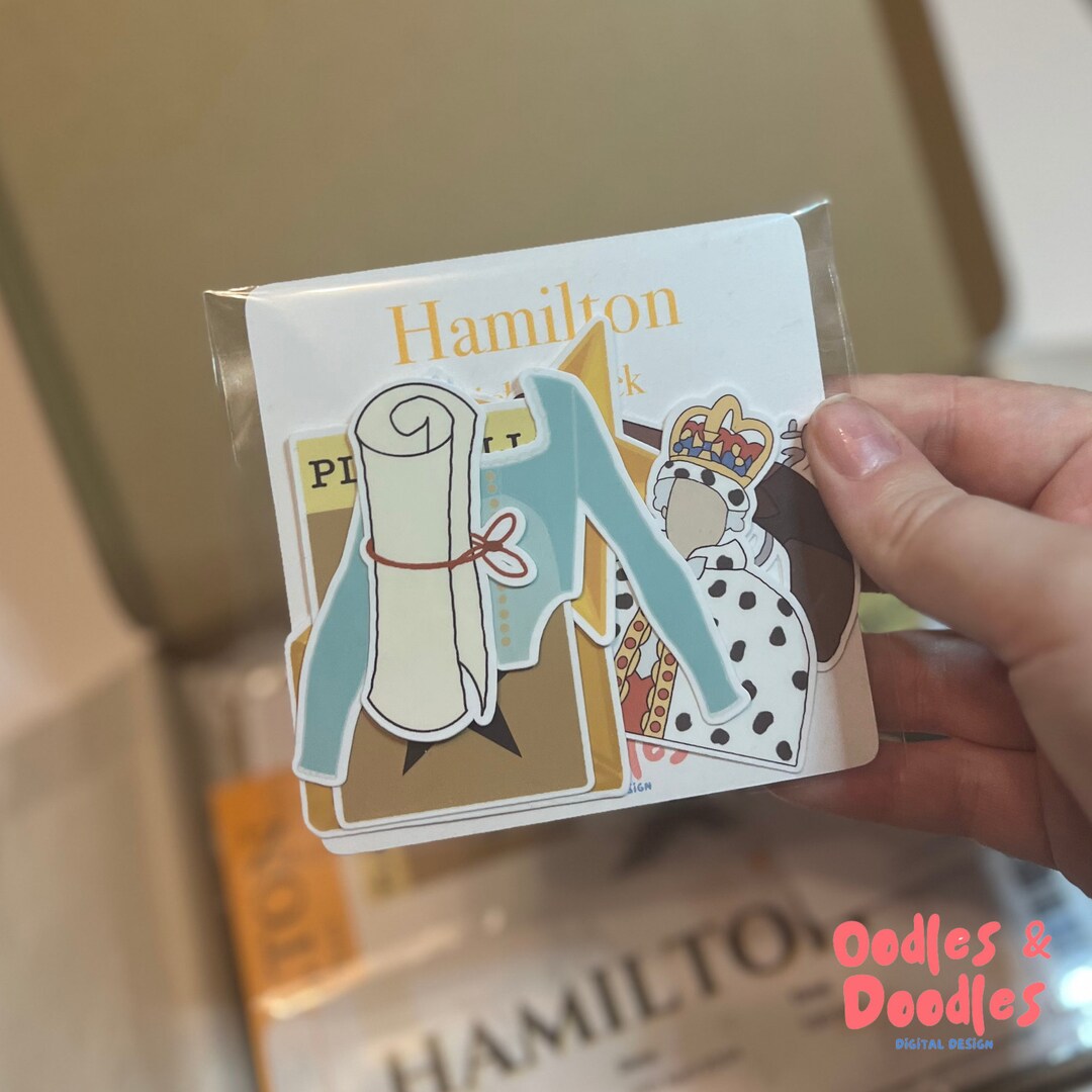 Hamilton Inspired Sticker Pack Musical-themed Gift Gift Laminated ...
