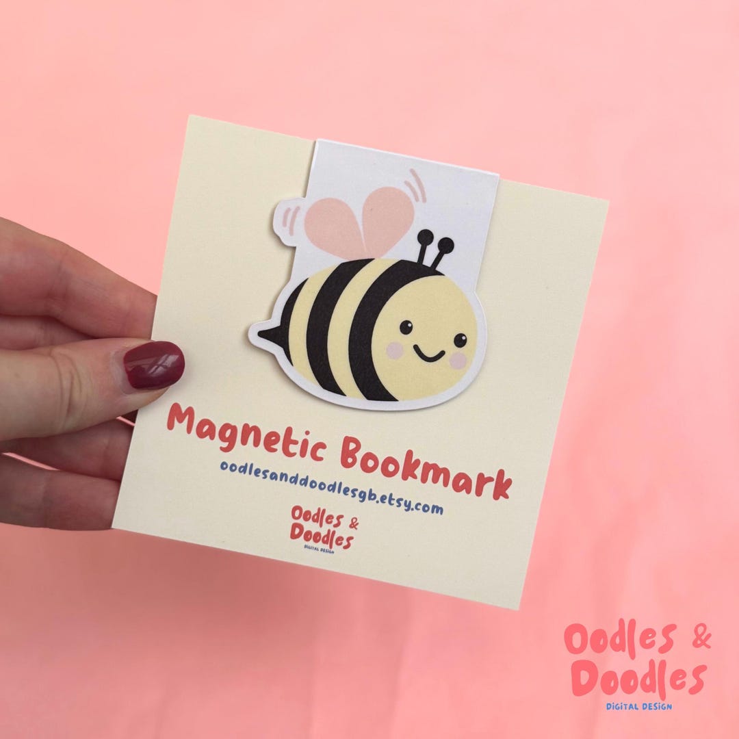 Bumble Bee Magnetic Bookmark | Cute Reader Gift - Etsy