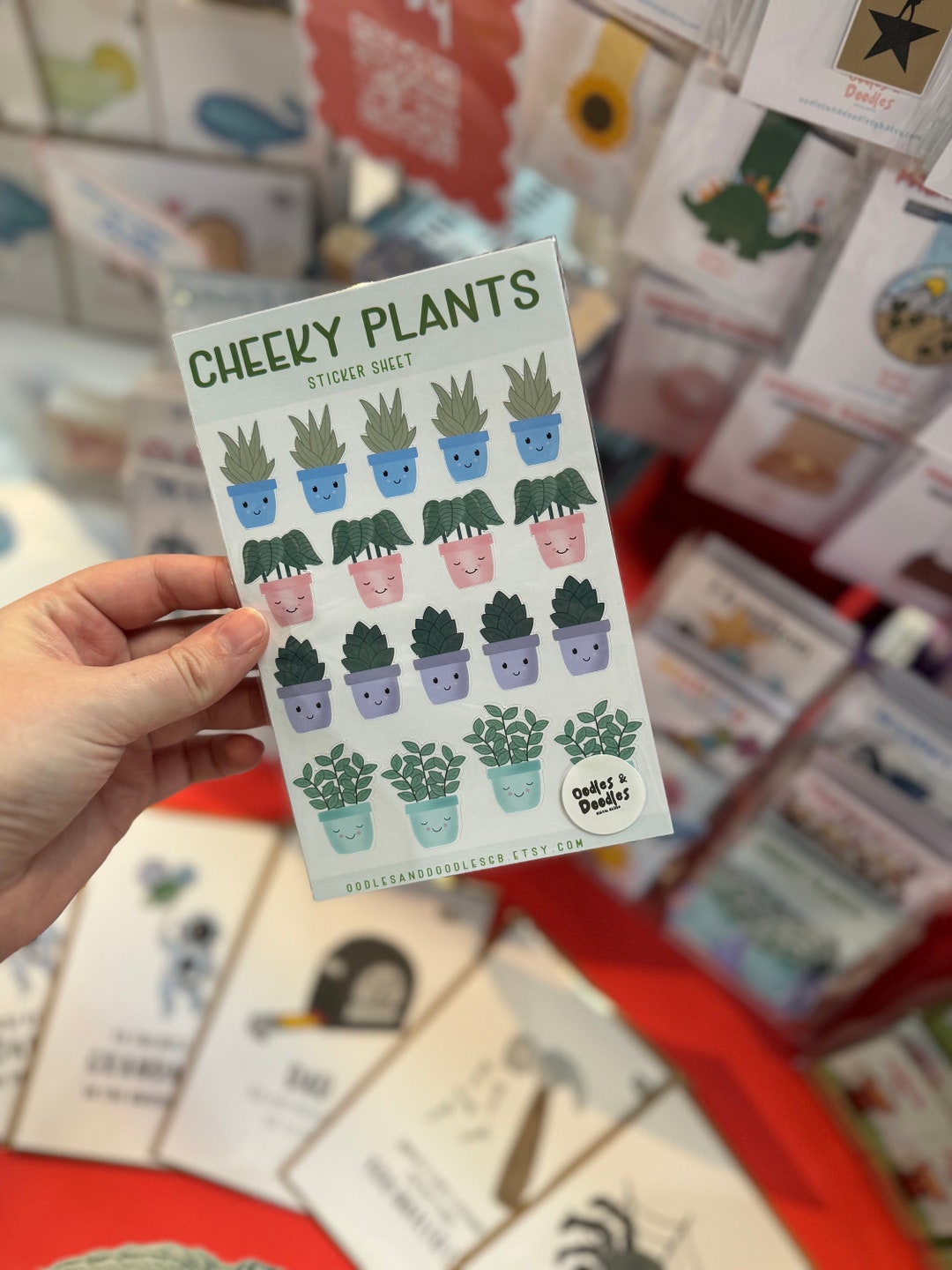 Cheeky Plants Sticker Sheet Cute Stickers Journalling Stickers - Etsy