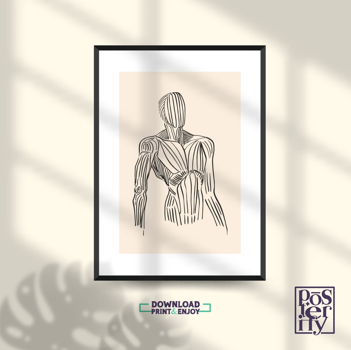 Scandinavian Abstract Bodies Poster Set of 3 Minimalist Wall - Etsy