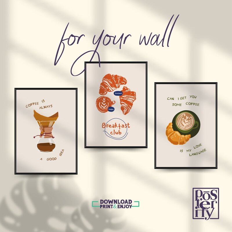 Breakfast Wall Decor - Etsy