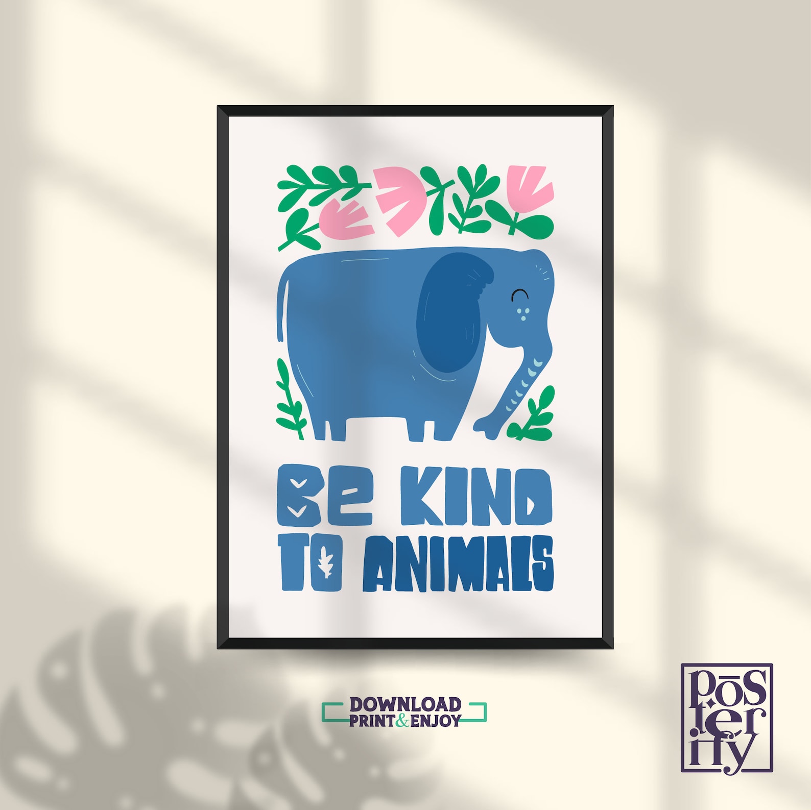 Motivational Animal Art Print Set, Kids Room Decor, Nursery Wall Art ...