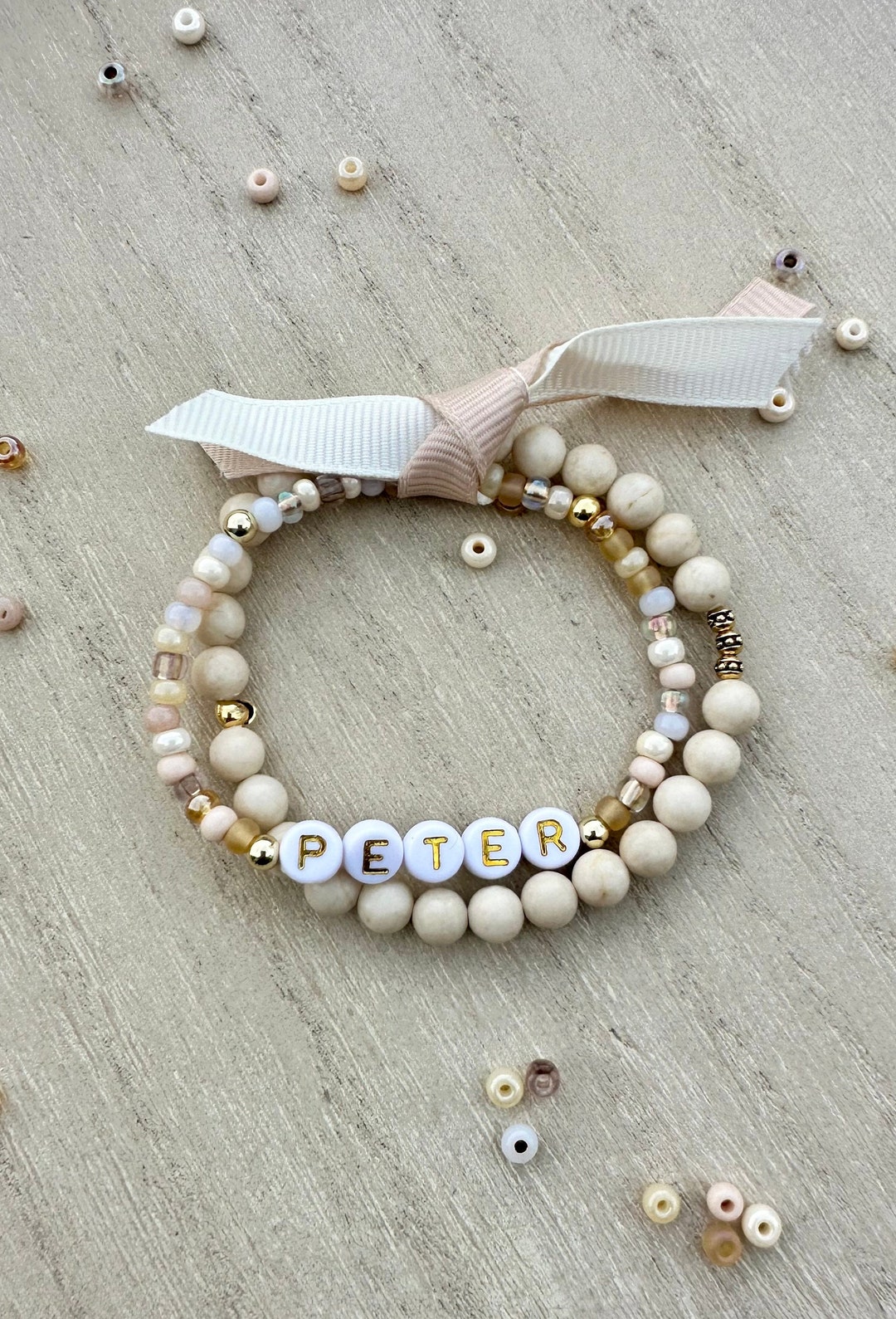 Memorial Name Bracelet Set, A Tribute to Your Loved One, Remembrance ...