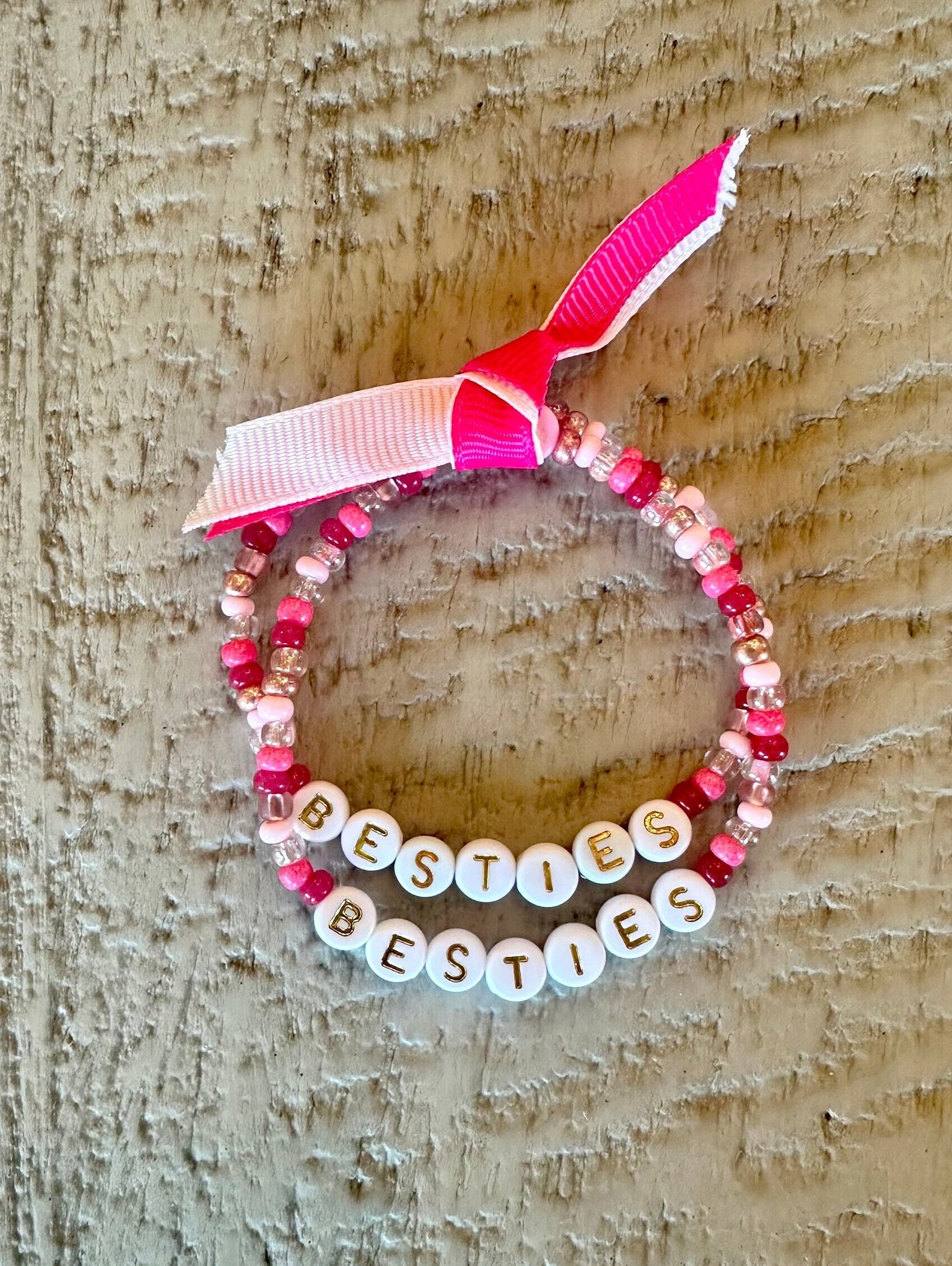 Besties Friendship Bracelets, Friendship Bracelets for 2, Galentines ...