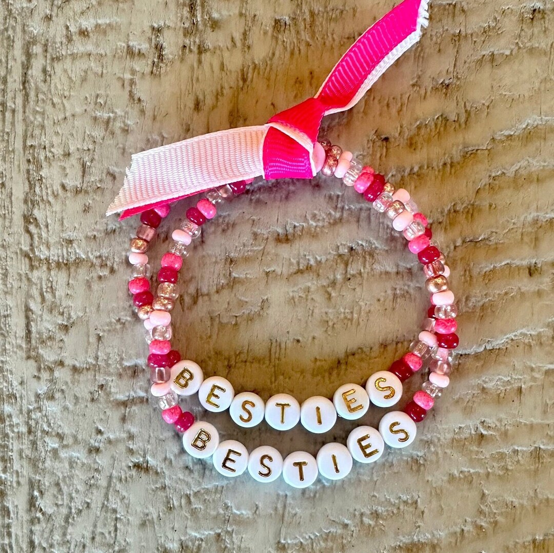 Besties Friendship Bracelets, Friendship Bracelets for 2, Galentines ...