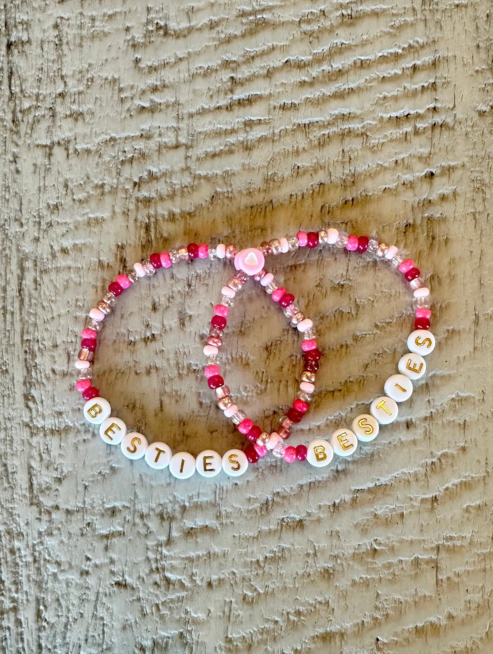 Besties Friendship Bracelets, Friendship Bracelets for 2, Galentines ...