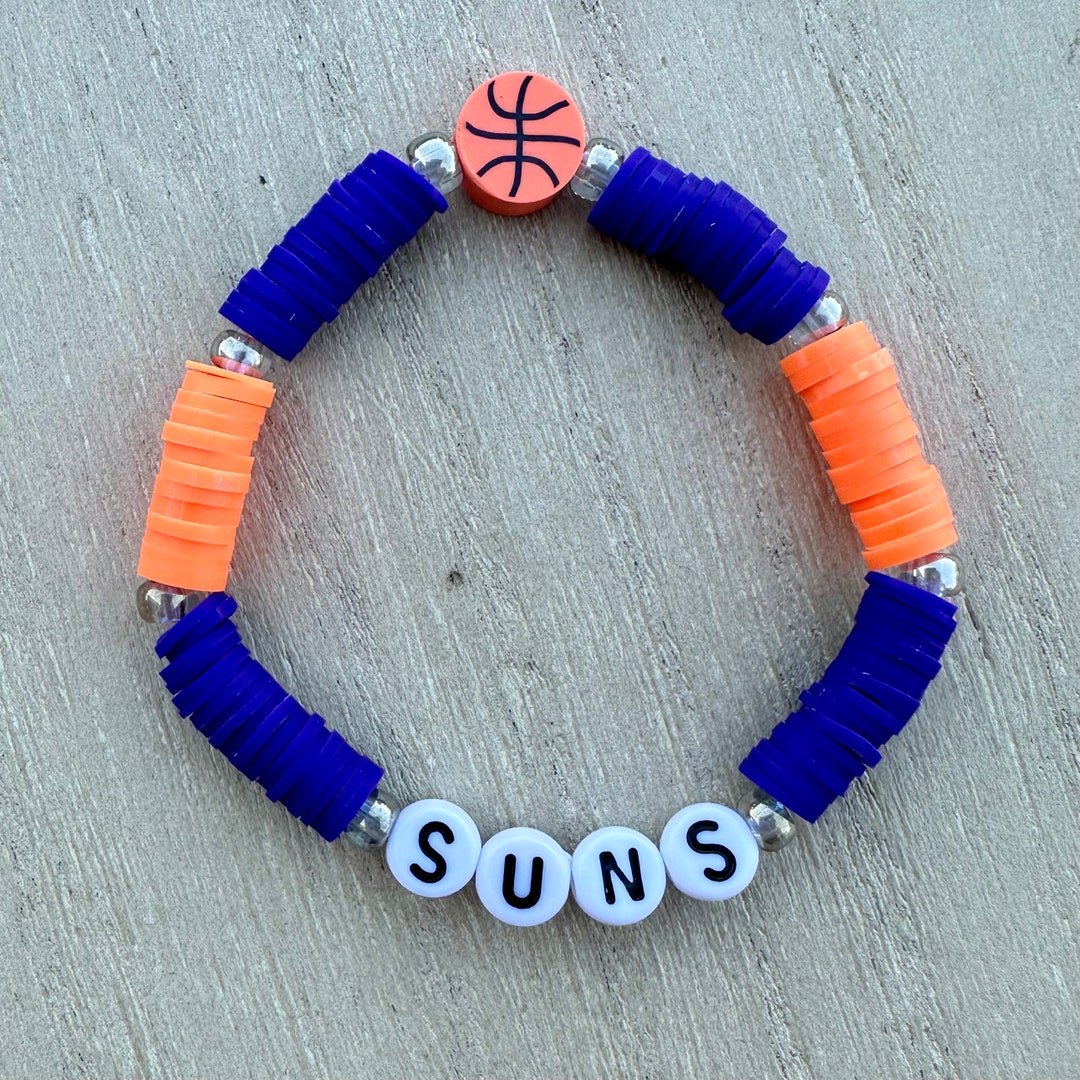 NBA Phoenix Suns Bracelet Heishi Suns Fan Gift NBA Team Bracelet PHX ...