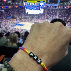 Basketball Bracelet PHX Statement Jersey Matching Bracelet Set His and ...