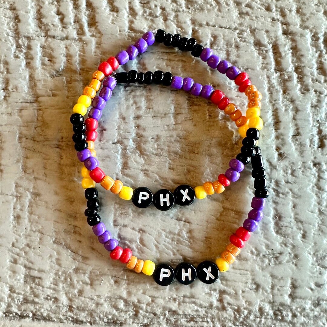 Basketball Bracelet PHX Statement Jersey Matching Bracelet Set His and ...