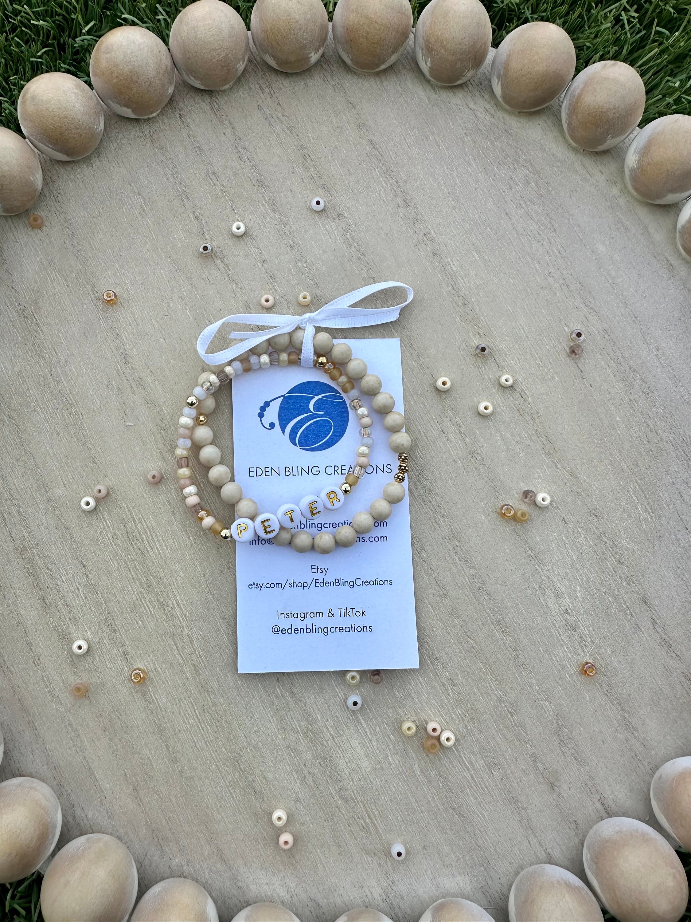 Memorial Name Bracelet Set, A Tribute to Your Loved One, Remembrance ...