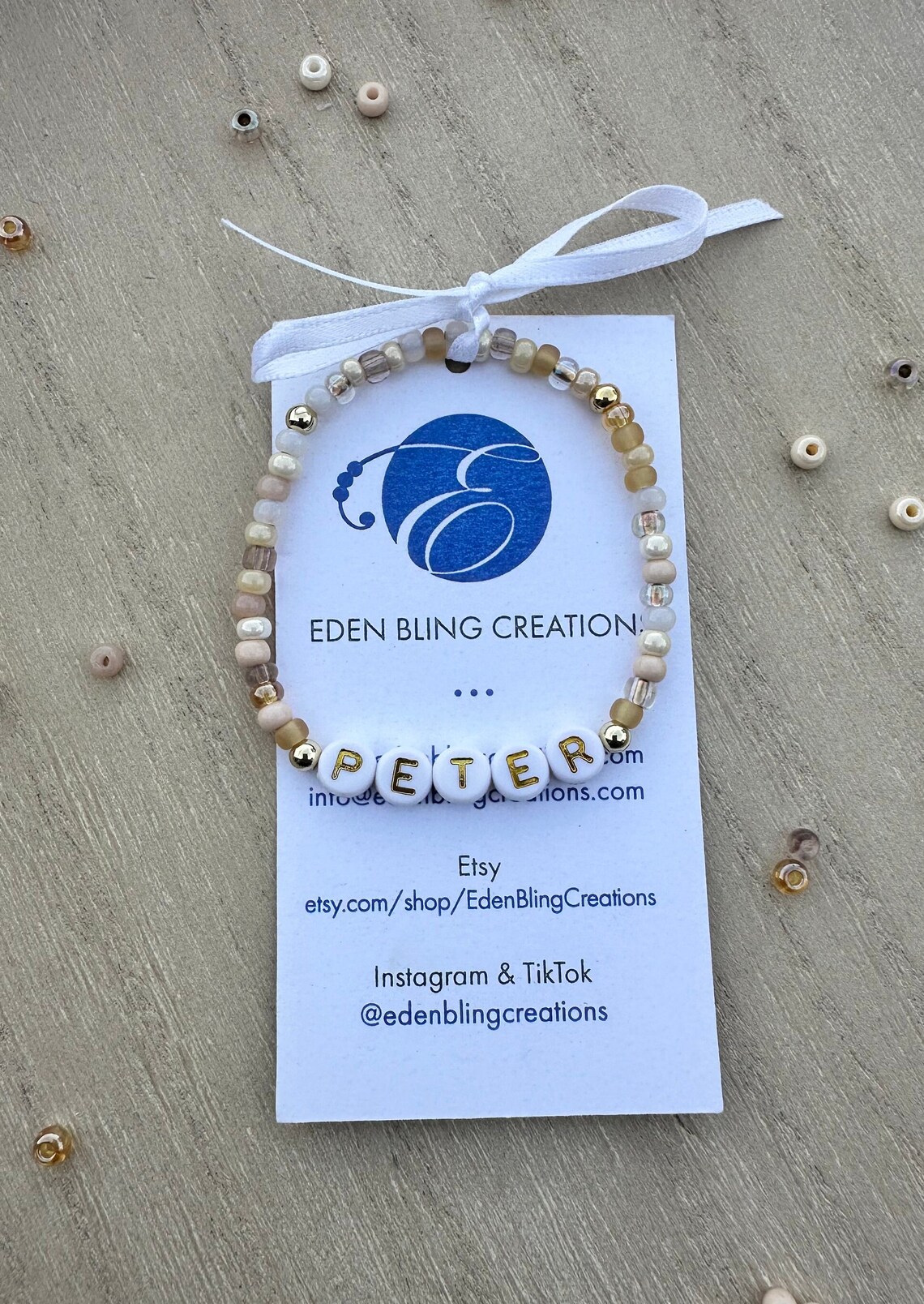 Memorial Name Bracelet Set, A Tribute to Your Loved One, Remembrance ...