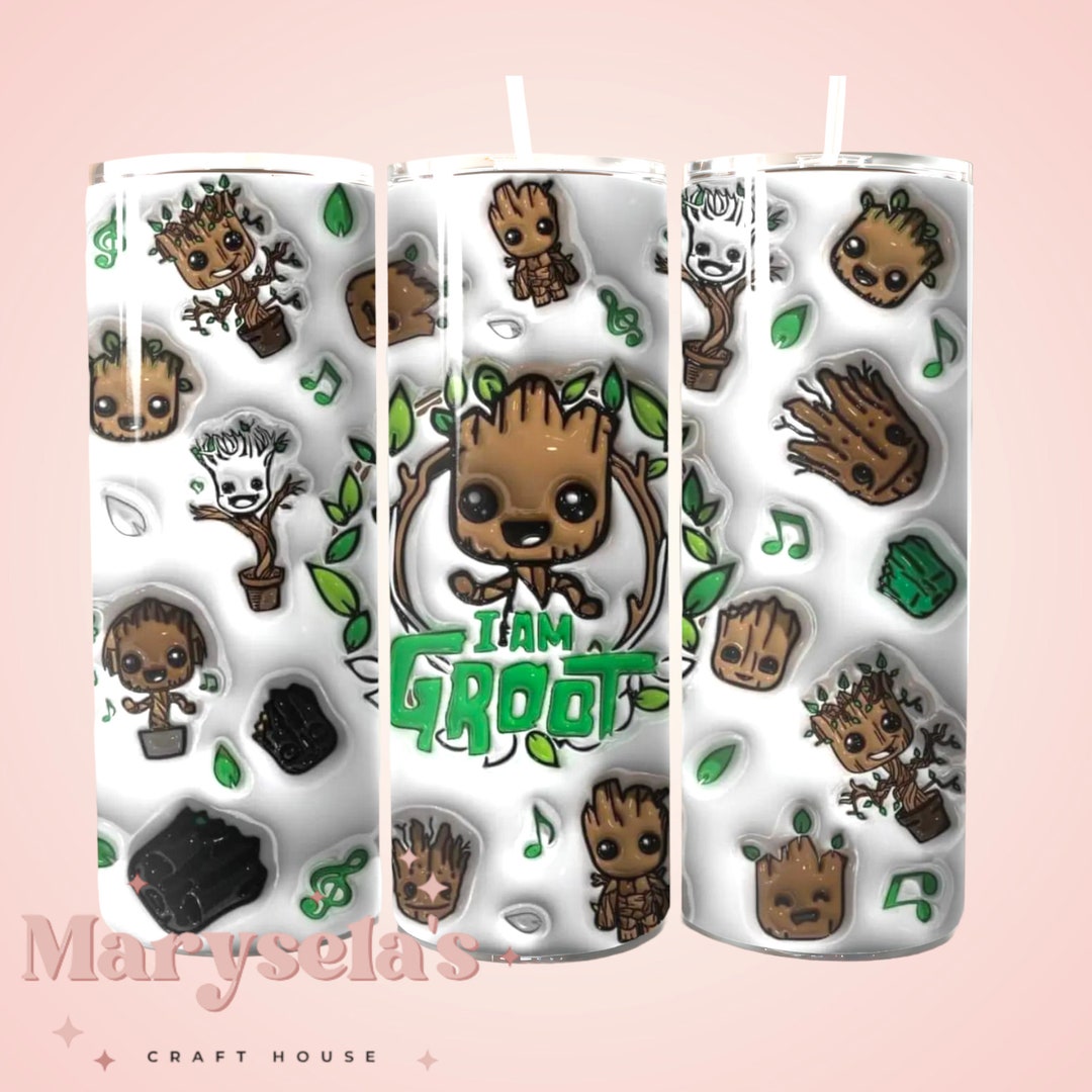 Baby Groot 20oz Tumbler, Guardians of the Galaxy Water Bottle - Etsy