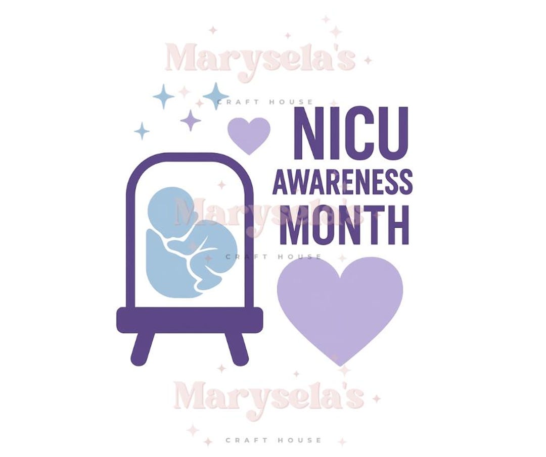NICU Awareness Month Png Cut File, NICU Png Cut File, Nicu Nurse Png ...