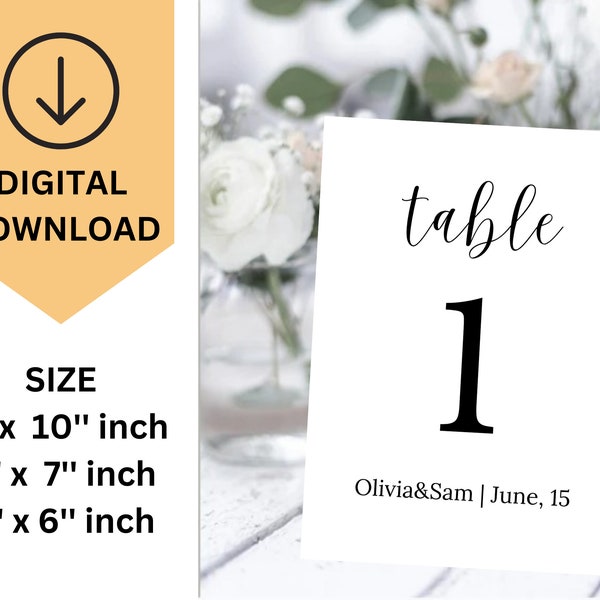 Diy Table Numbers - Etsy