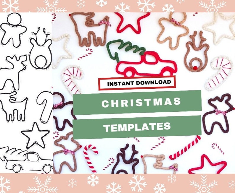 Printable Wire Art Template Bundle | Wire Bending Figure Patterns ...