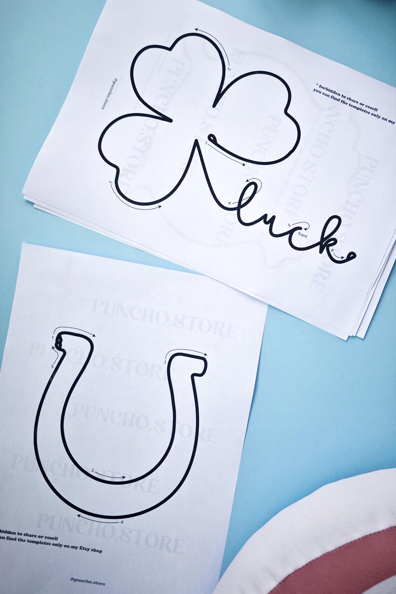 Saint Patrick's Day Printable Templates, Traditional Irish Symbols ...