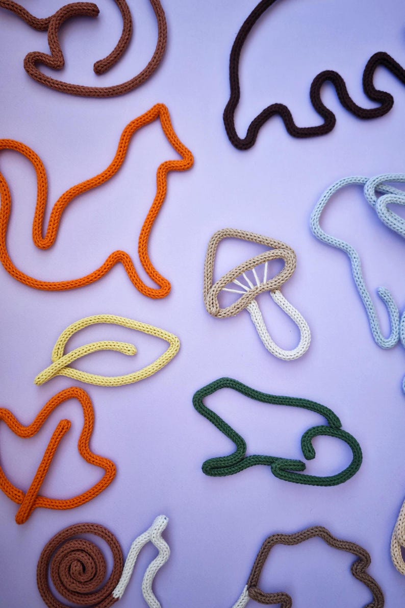 Printable Templates for Knitted Wire Art, Icord Pattern for Wire Craft ...