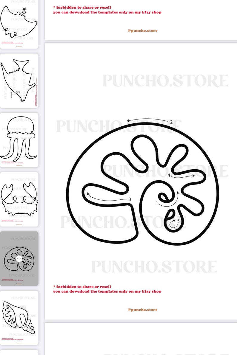 Ocean Life Wire Art Templates, Tricotin Knitting Patterns (digital ...