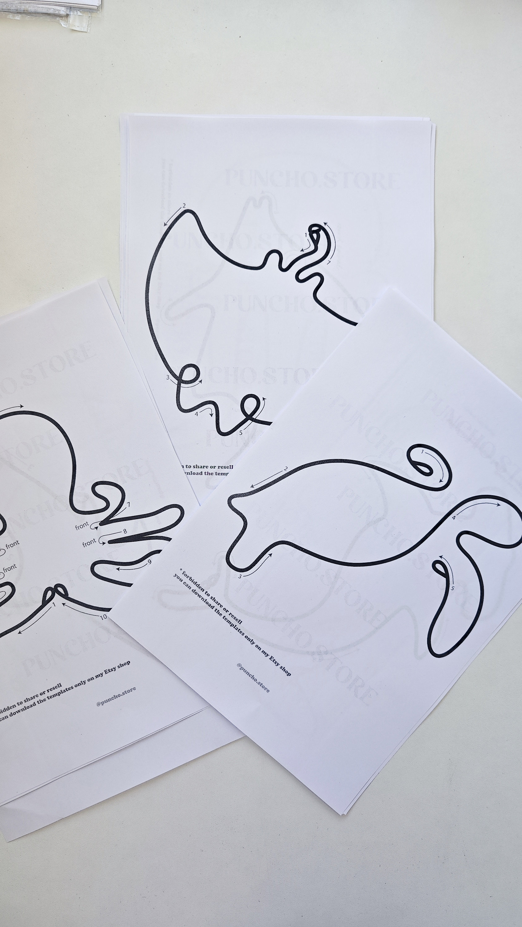 Printable Wire Art Template Bundle Wire Bending Figure Patterns ...