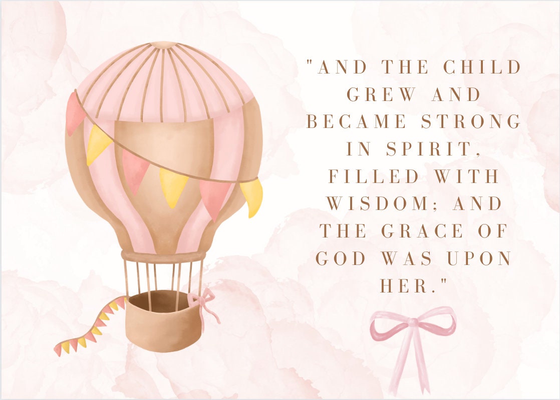Religious Greeting Card | Bible Verse Card | Religious Card | New Baby ...