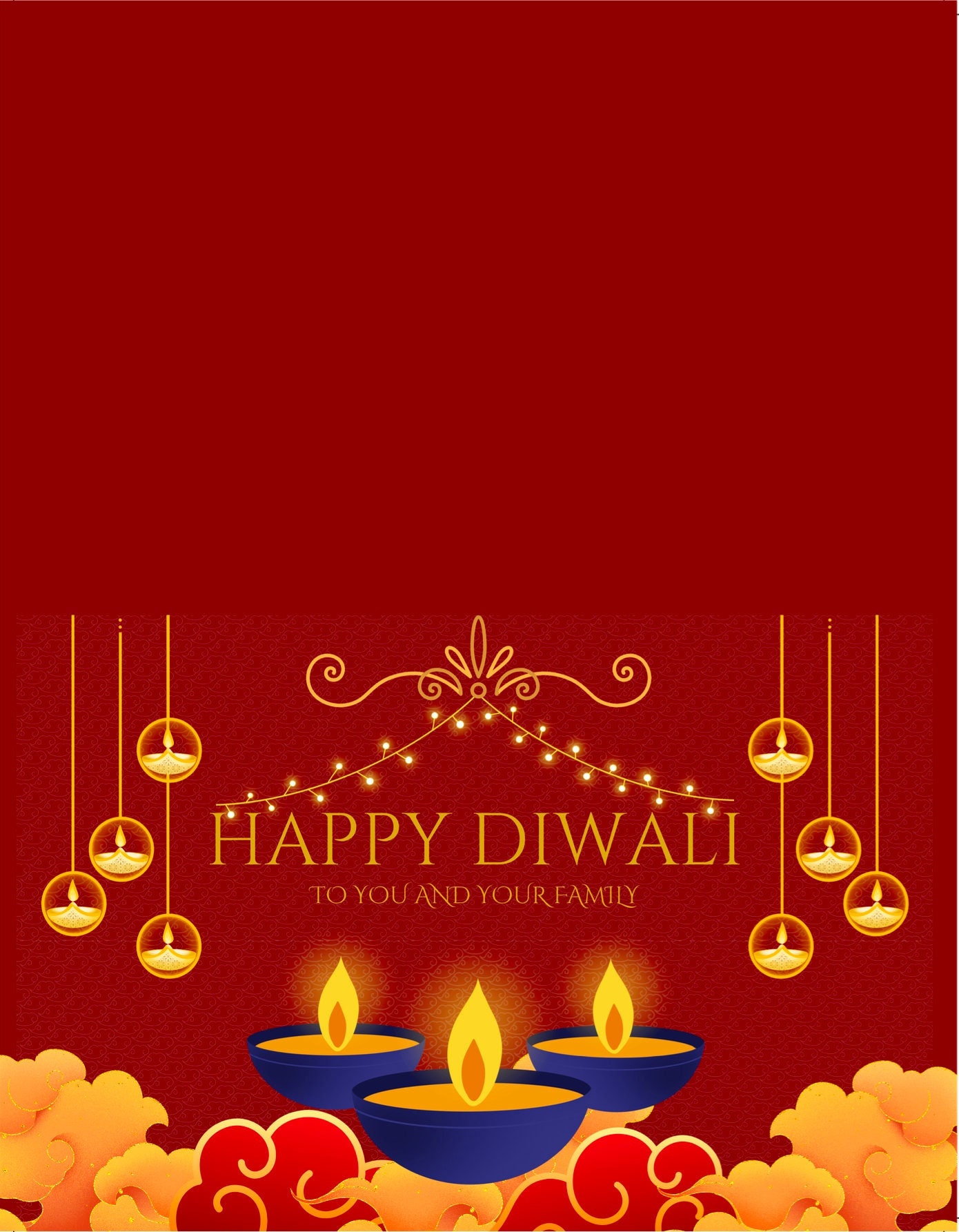 Diwali Card | Diwali | Happy Diwali | Custom Card | Indian Card ...