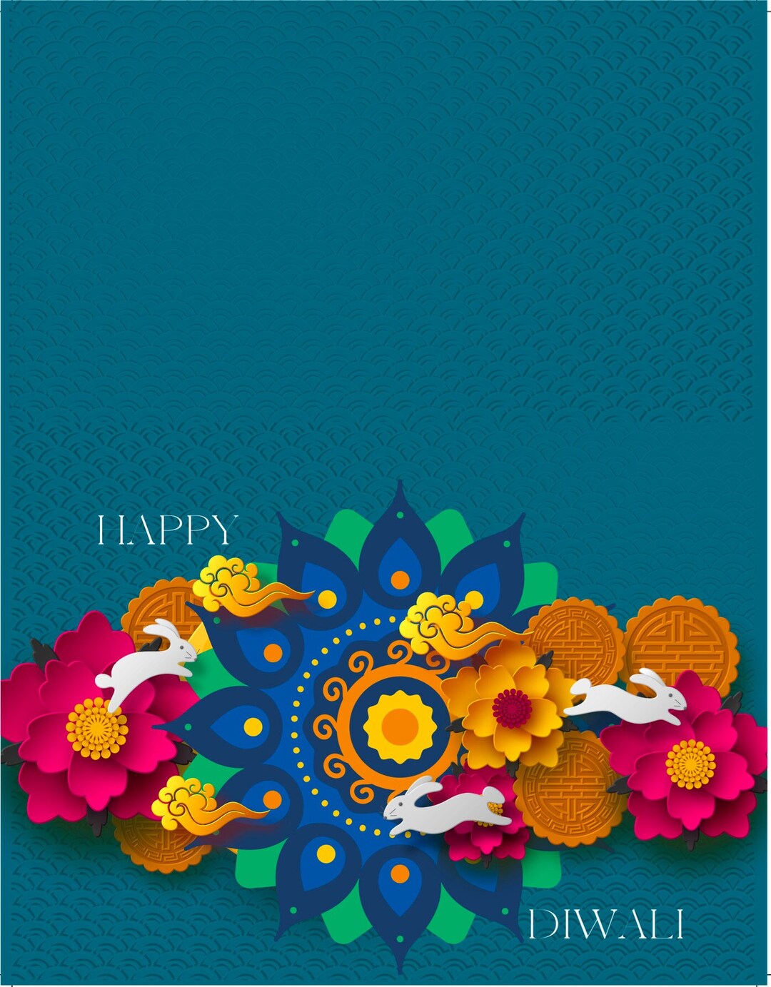 Diwali Card Diwali Happy Diwali Custom Card Indian - Etsy
