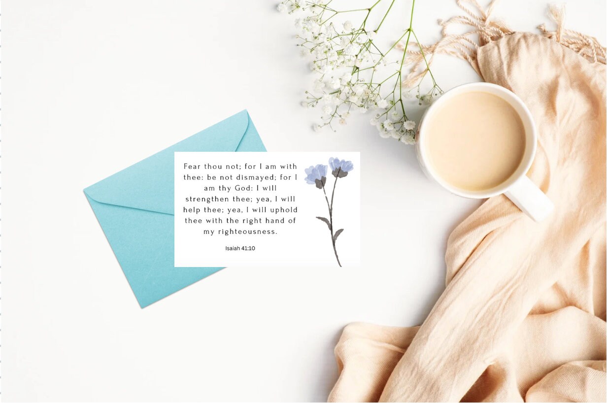 Religious Greeting Card | Bible Verse Card | Religious Card | Bible ...