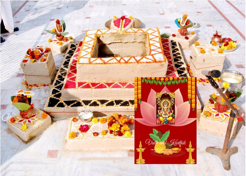 Indian Wedding Invitation | Hindu Wedding Invitation | Custom Wedding ...