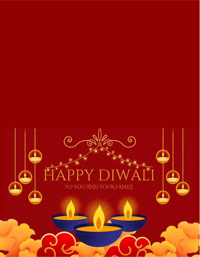 Diwali Card | Diwali | Happy Diwali | Custom Card | Indian Card ...