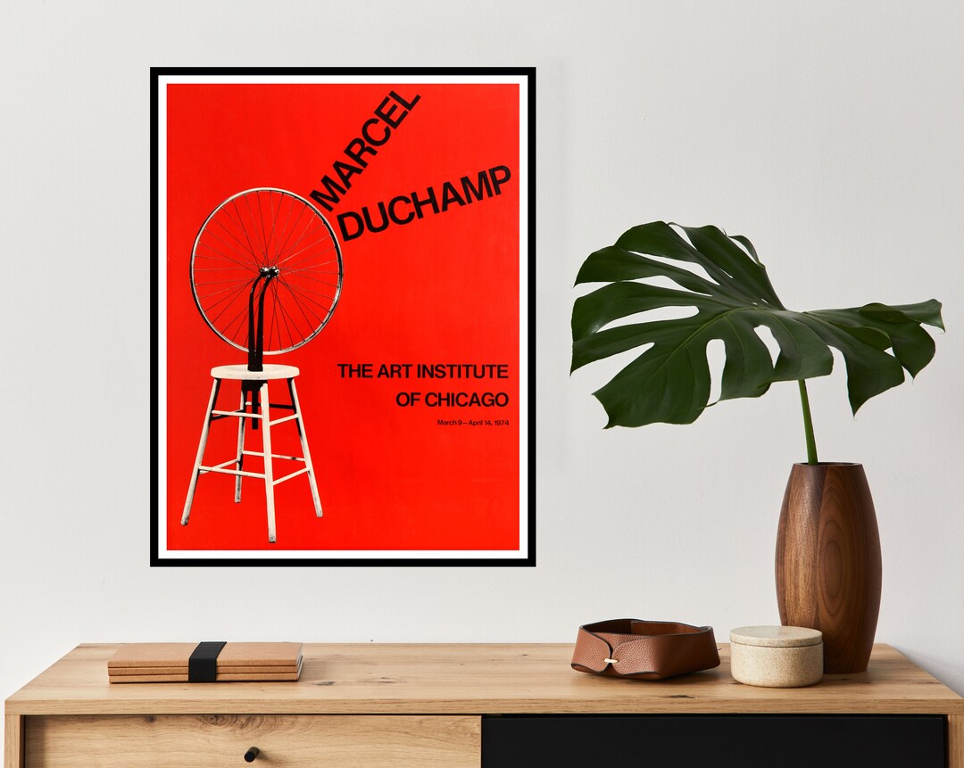 Vintage Marcel Duchamp Poster: Chicago Art Institute Print - Etsy