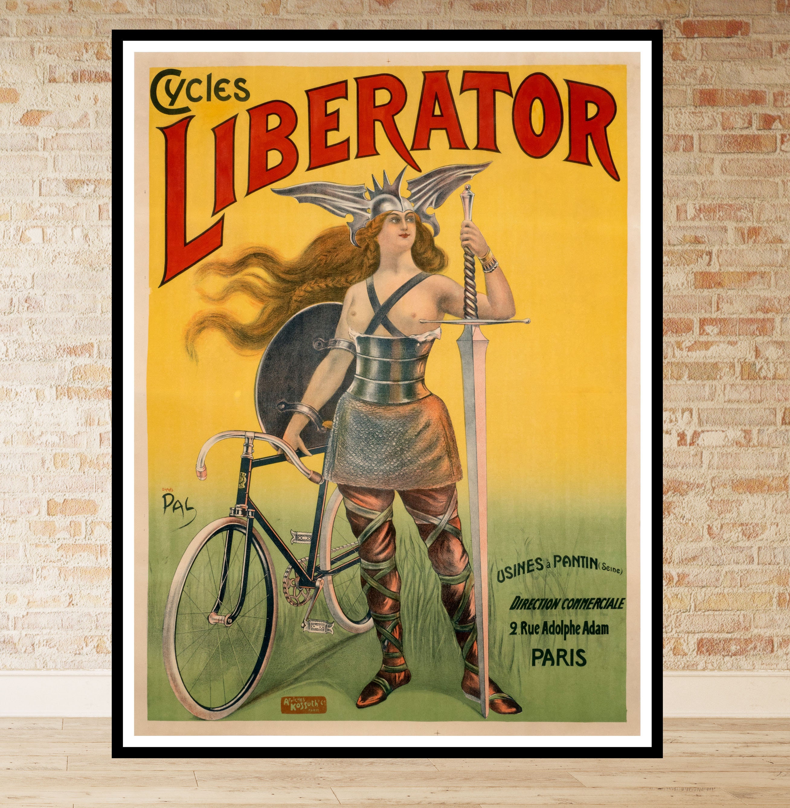 Beautiful Vintage Poster 1896 Liberator Cycles by Jean De Paleologue/ Vintage Art Print - Etsy