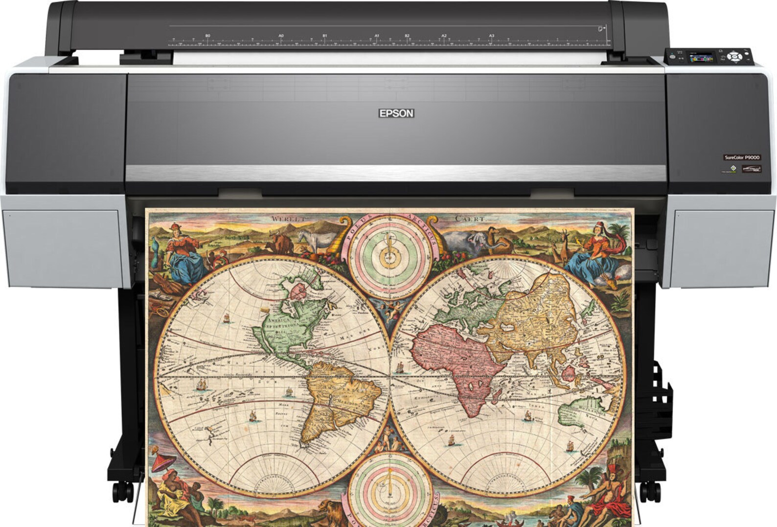 Antique 1680 World Map Print by Werelt Caert Home or Office - Etsy