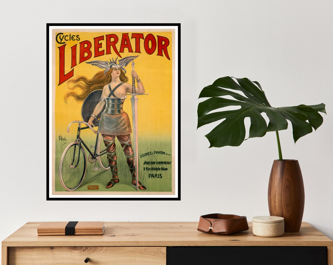 Beautiful Vintage Poster 1896 Liberator Cycles by Jean De Paleologue/ Vintage Art Print - Etsy