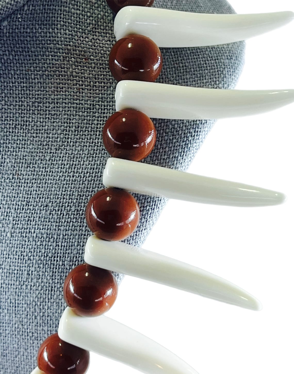 Samoan Necklace Brown Ula Nifo Ula Lei Polynesian Cultural - Etsy