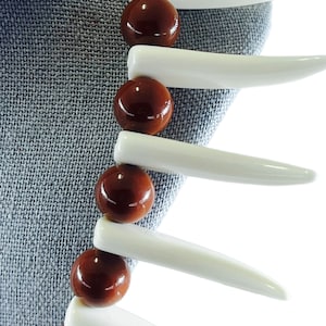 Samoan Necklace Brown Ula Nifo Ula Lei Polynesian Cultural - Etsy