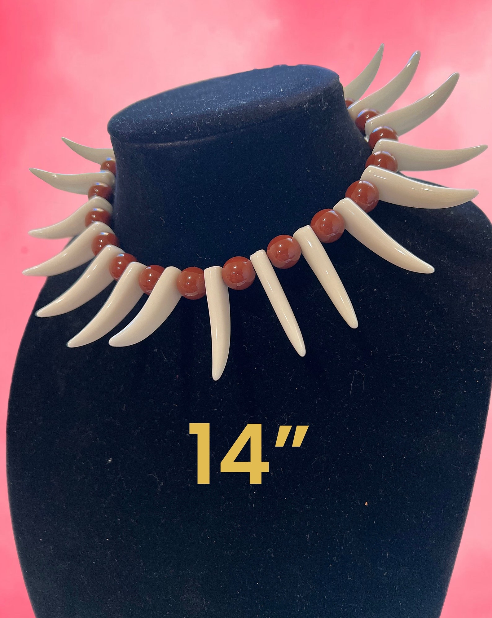 Samoan Necklace Brown Ula Nifo Ula Lei Polynesian Cultural Wear, Hawaii ...