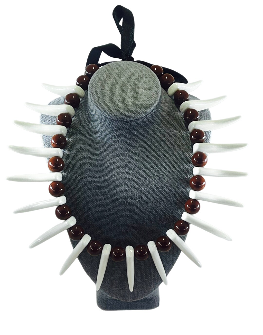 Samoan Necklace Brown Ula Nifo Ula Lei Polynesian Cultural - Etsy