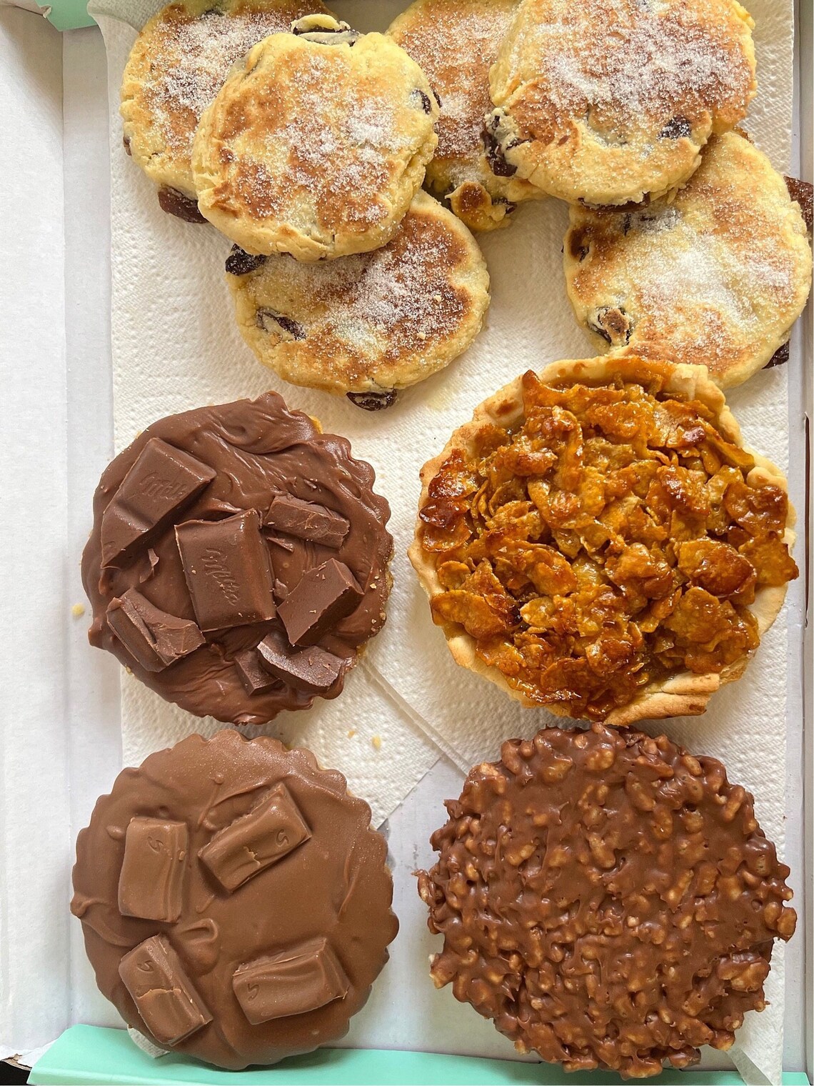 Old Skool Cornflake Cake Caramel Tarts Krispy Cake Welsh Cakes Mixed ...