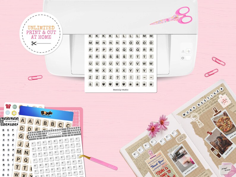 Letter Cube Beads Printable Sticker Sheet | Friendship Bracelet ...